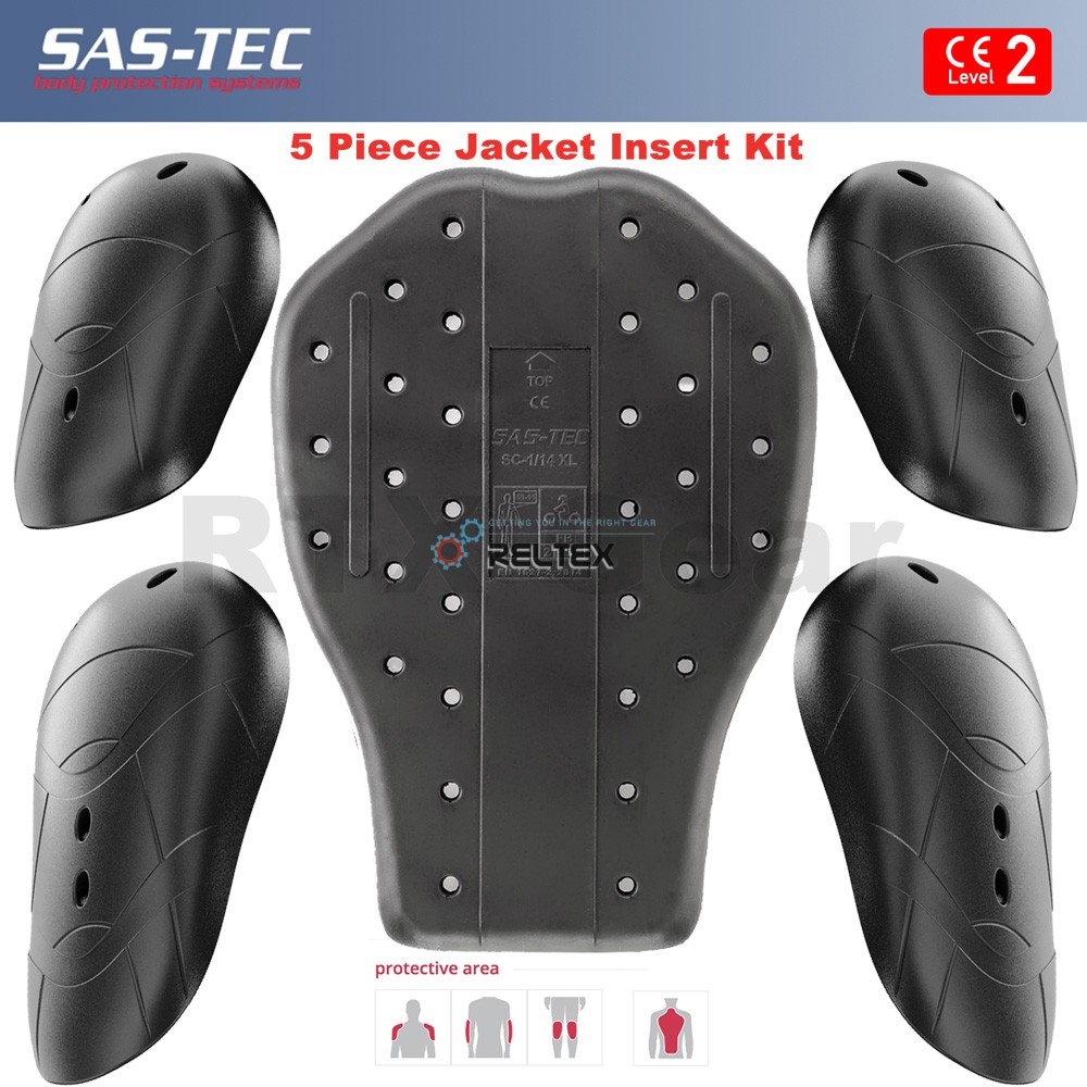 SAS-TEC German Engineered CE Level 2 Motorcycle Armour Biker ...