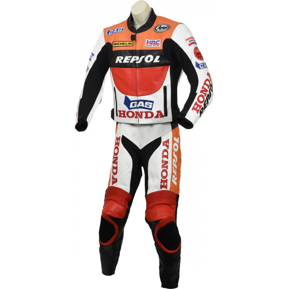 Custom Made HONDA Leather Motorcycle Suit