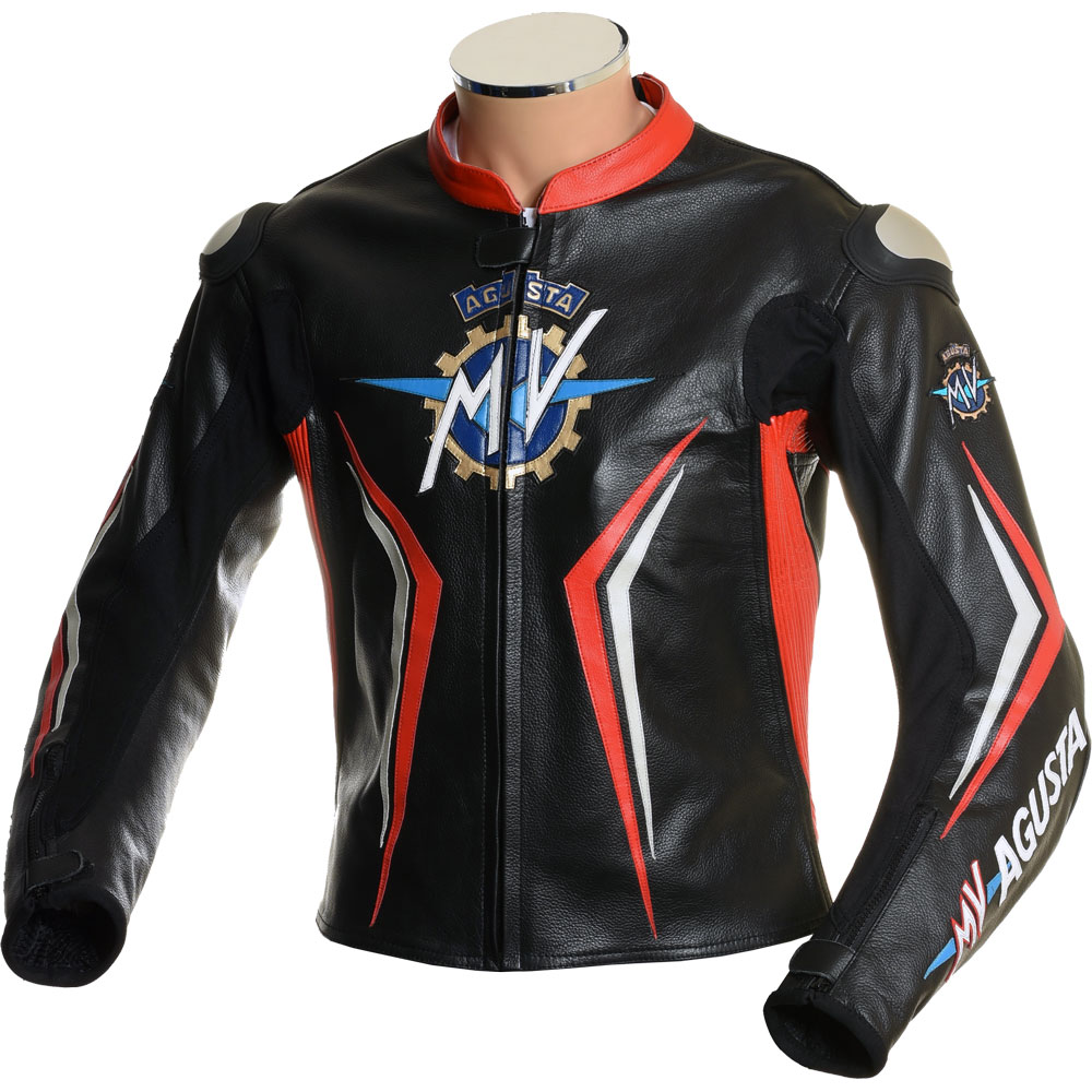 MV Agusta WSB Track Pro Motorcycle Leather Jacket