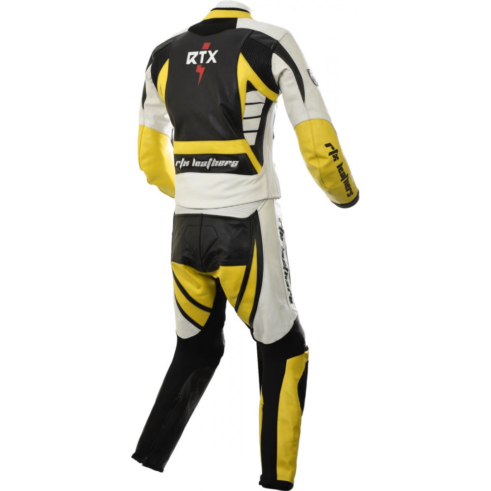 1 & 2 PIECE SUITS : RTX Raptor Yellow Motorcycle Leather ...