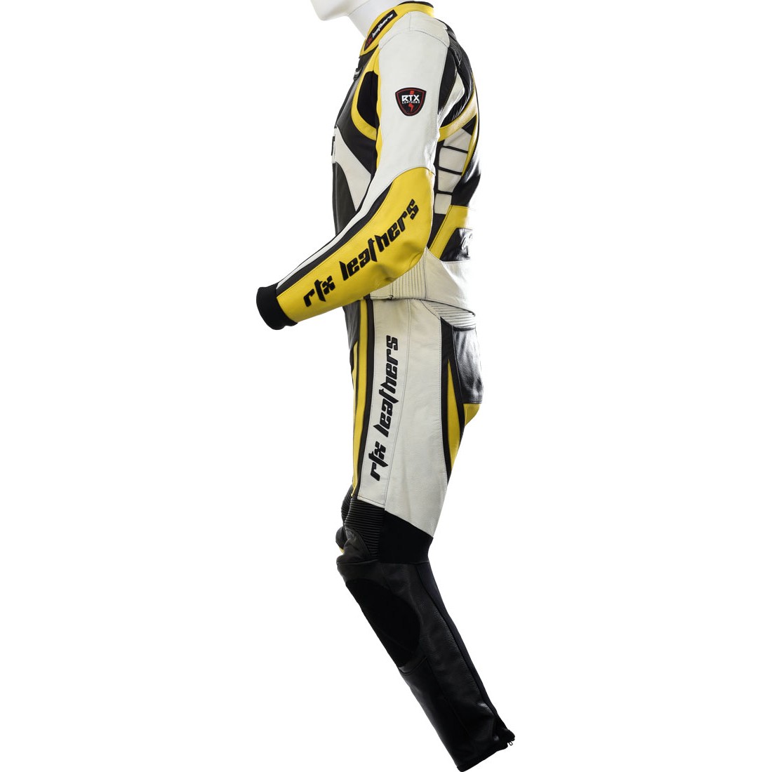 1 & 2 PIECE SUITS : RTX Raptor Yellow Motorcycle Leather ...