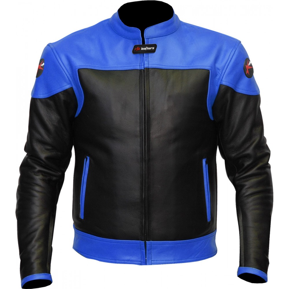 RTX Venom Leather Biker Jacket - 7 Trims Option