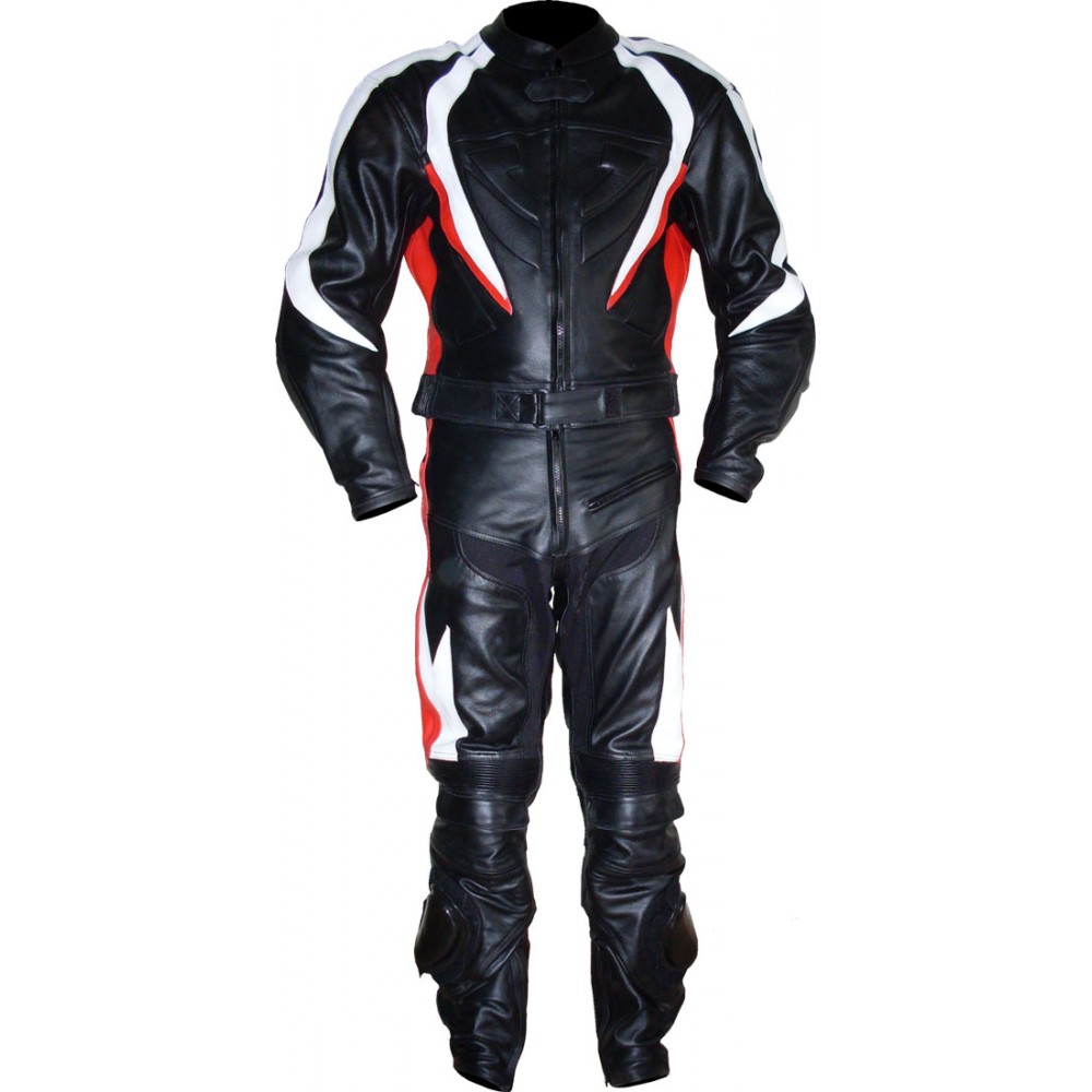 RTX Transformer Red Leather Motorcycle Suit